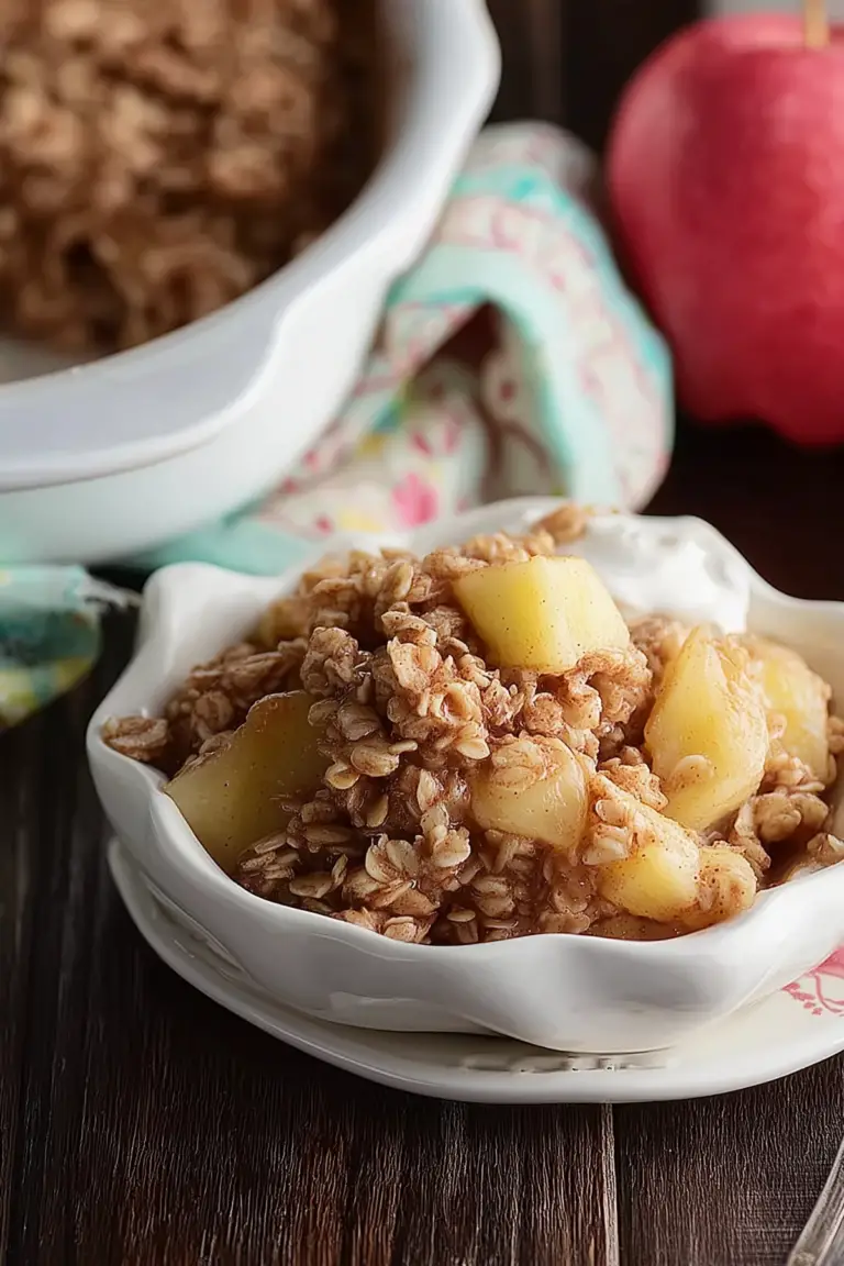 Amish Style Apple and Cinnamon Baked Oatmeal – Easy Favorite - ZazaCook
