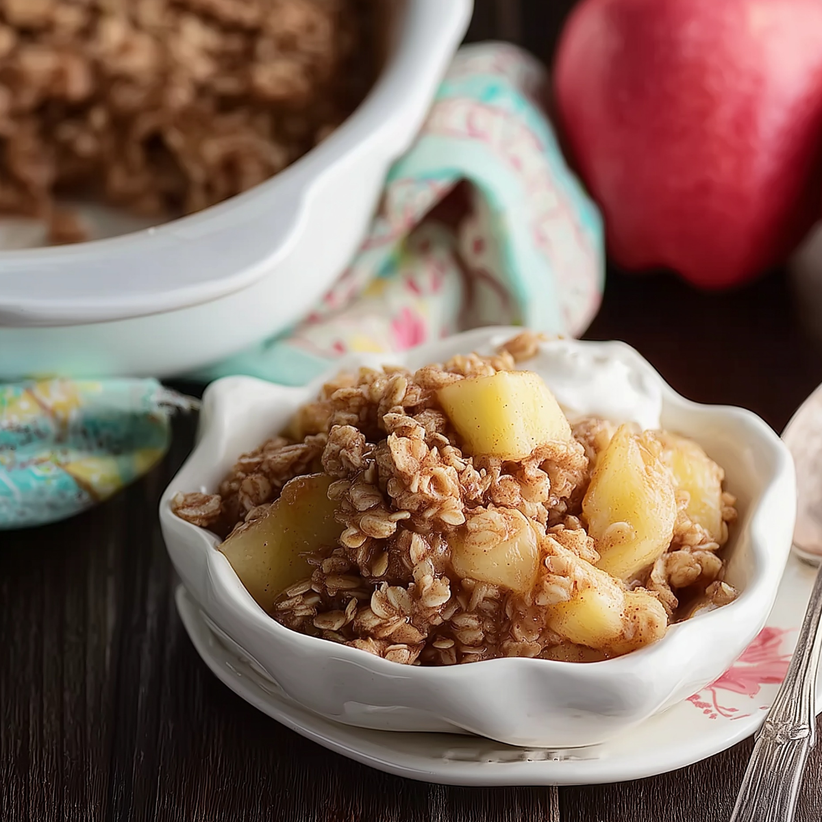 Amish Style Apple and Cinnamon Baked Oatmeal – Easy Favorite - ZazaCook