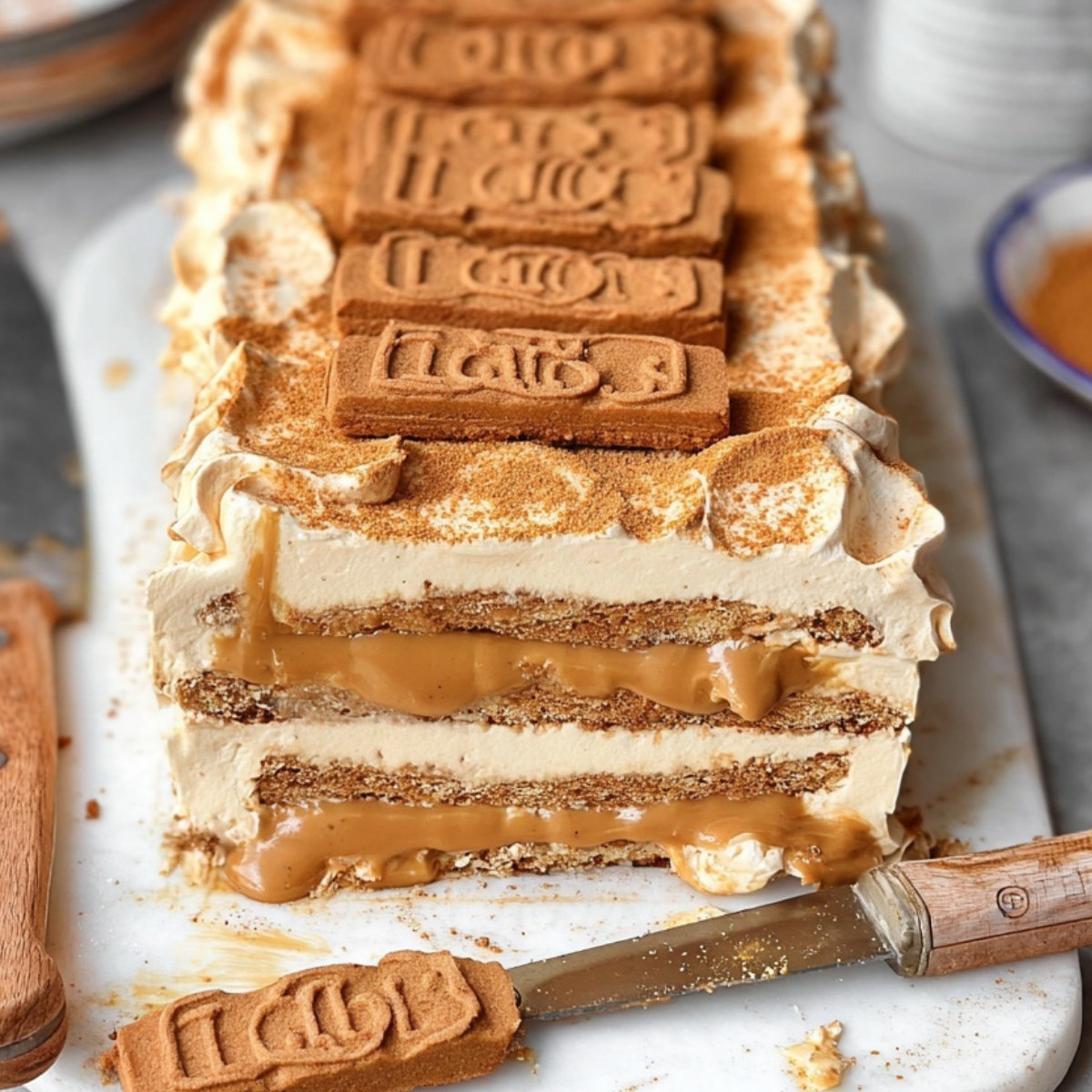 Biscoff Icebox Cake – Easy No-Bake Recipe - ZazaCook