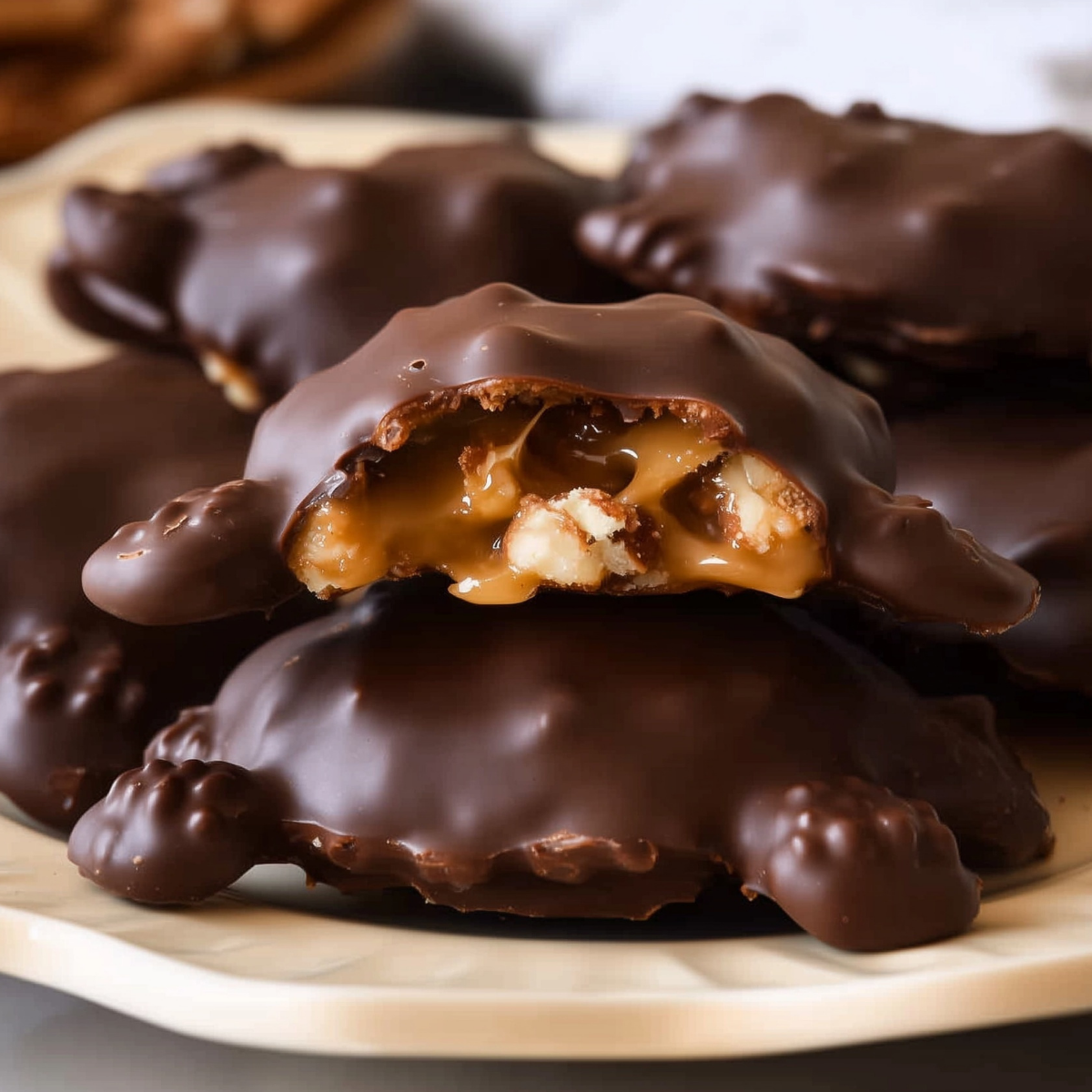 Chocolate Turtles – Best Homemade Candy Recipe - ZazaCook