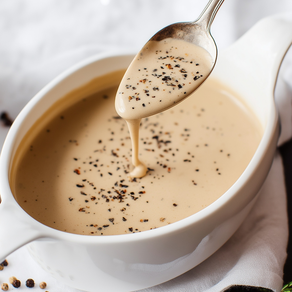 Peppercorn Sauce – Easy and Flavorful Recipe - ZazaCook