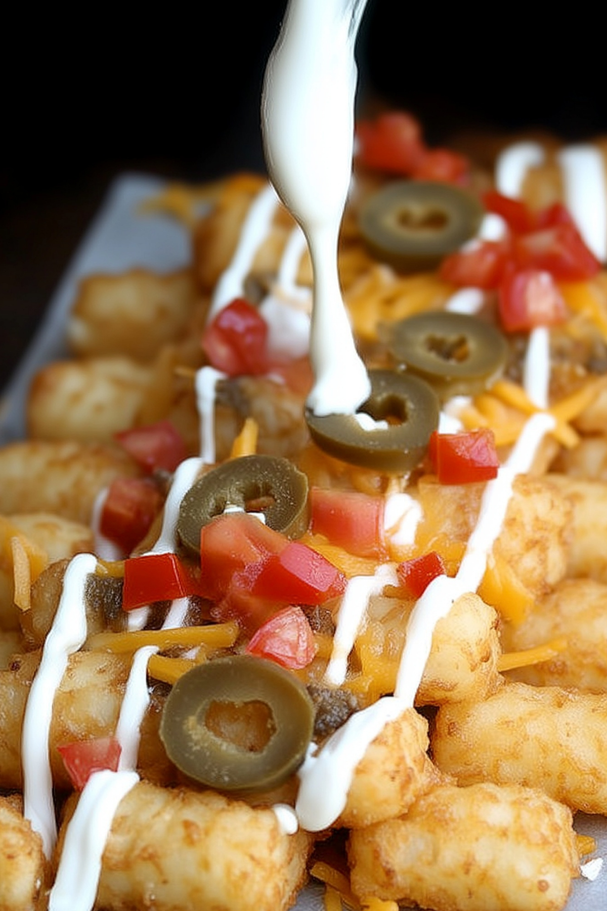 Loaded Tater Tot Nachos - Easy and Flavorful Snack Recipe - ZazaCook