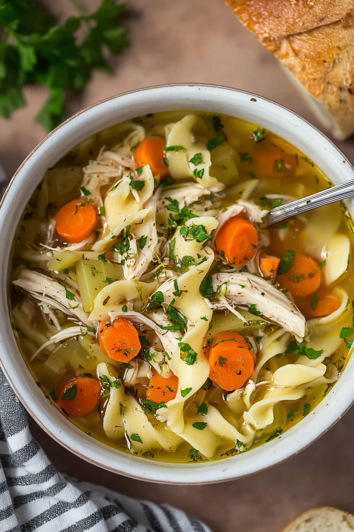 Rotisserie Chicken Noodle Soup – Easy & Hearty Comfort Food - ZazaCook