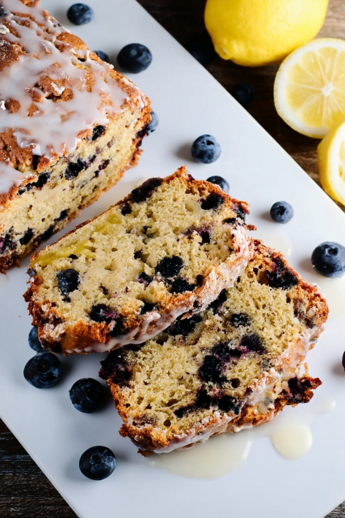 Sourdough Discard Lemon Blueberry Bread - Delicious & Simple - ZazaCook