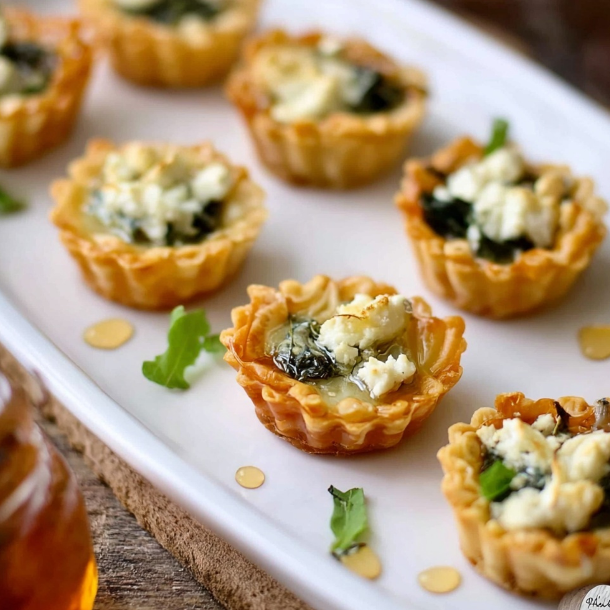 Best Spring Herb Tartlets with Honey and Goat Cheese - ZazaCook