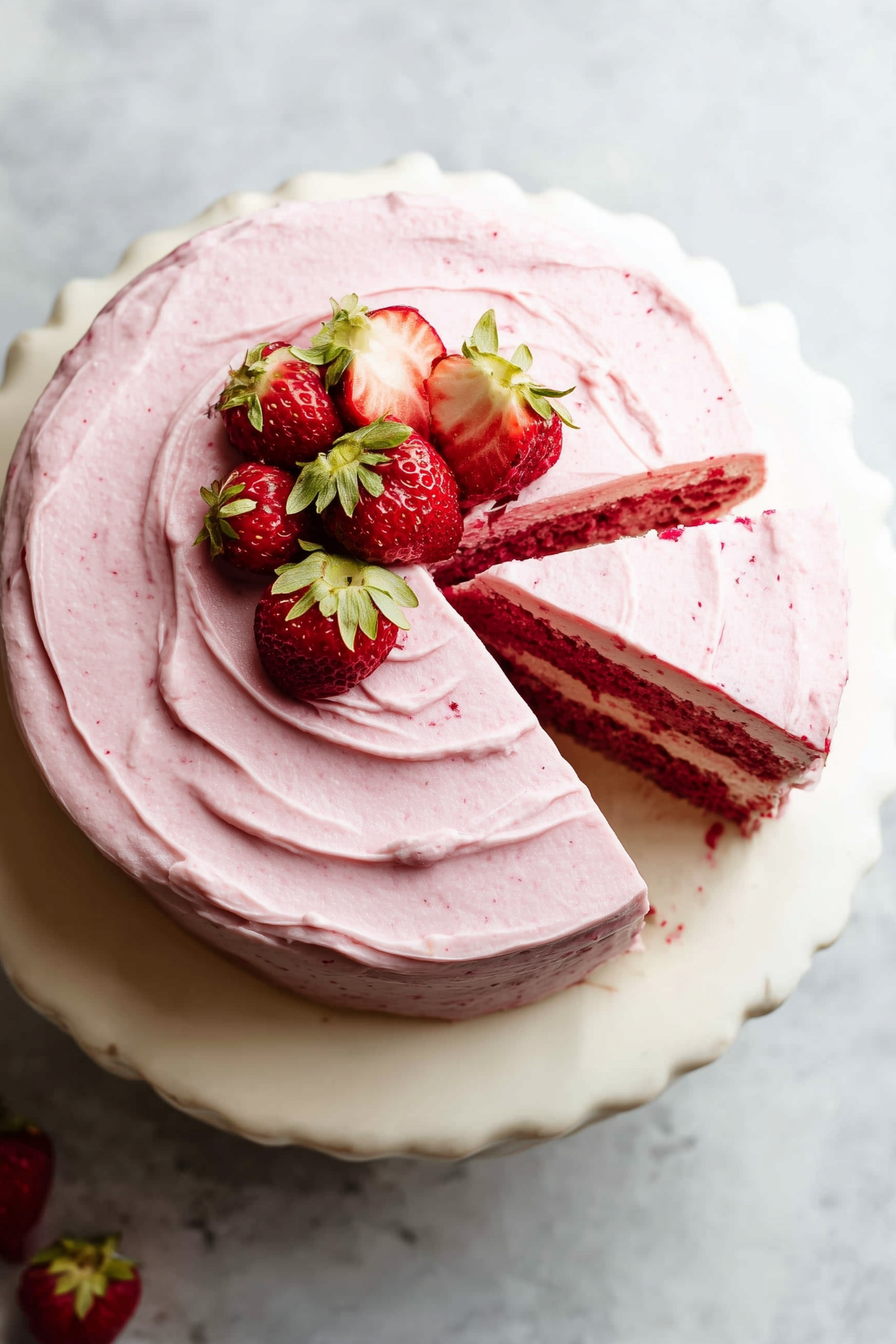 Strawberry Cake – Easy , Delicious, and Homemade - ZazaCook