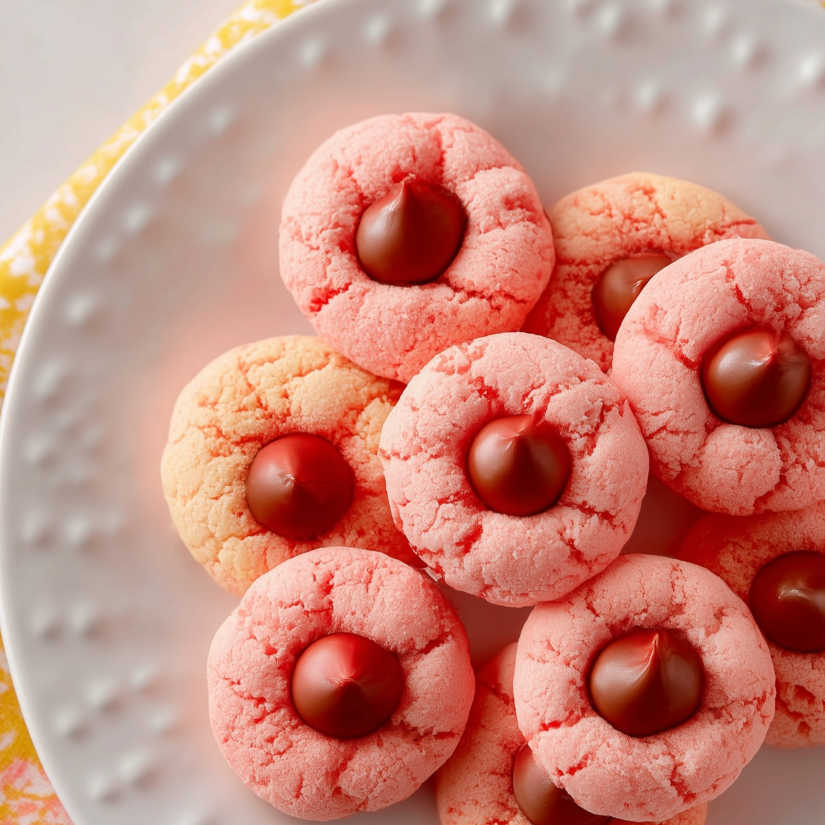 Strawberry Kiss Cookies – Easy & Delicious - ZazaCook