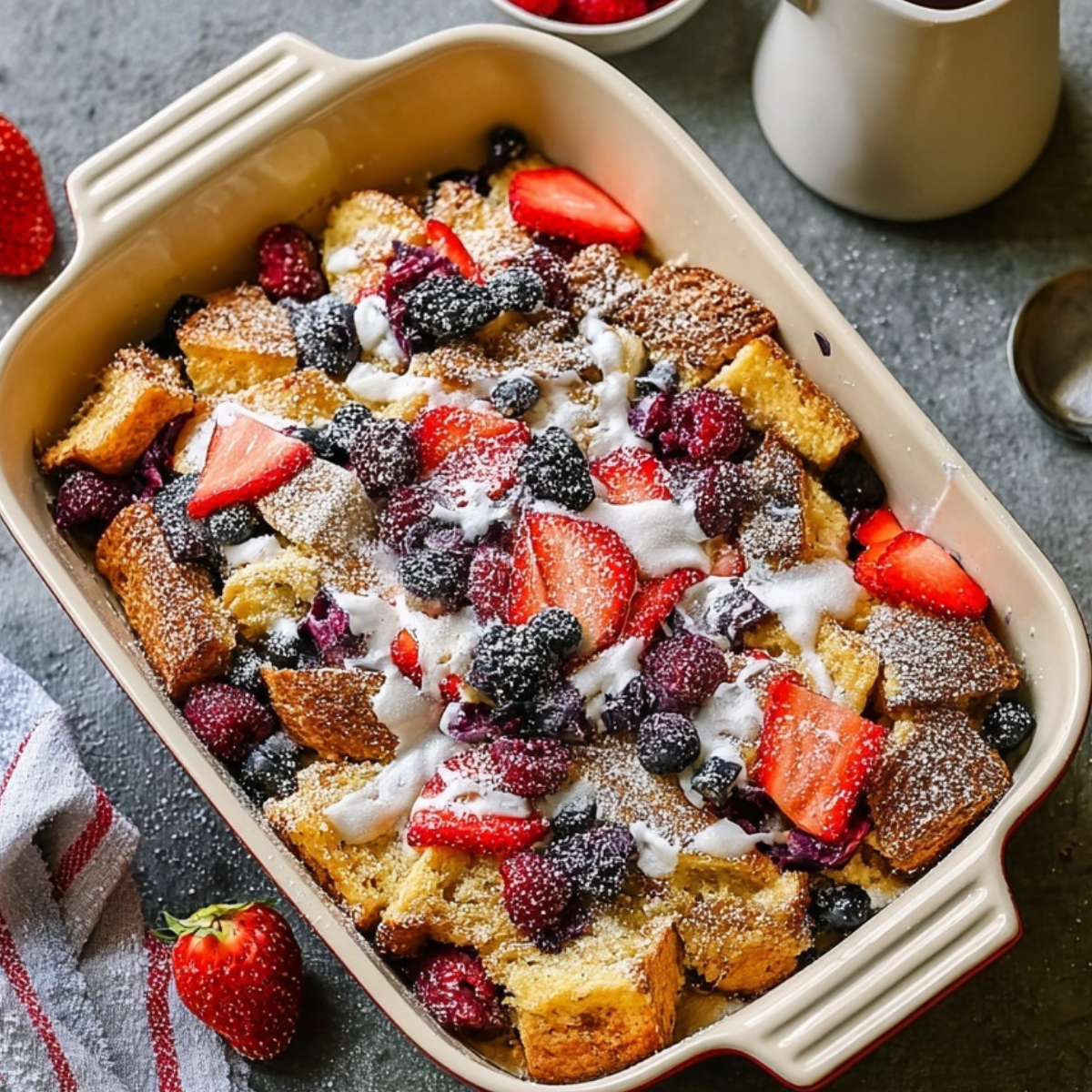 Berries and Cream French Toast Casserole: A Sweet and Simple Brunch ...
