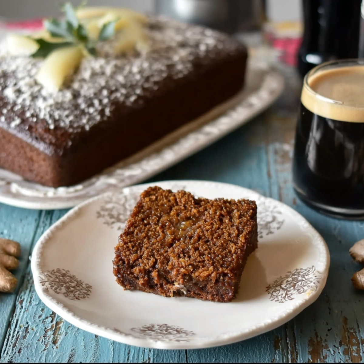 Guinness Stout Gingerbread Cake - Easy , Spicy Dessert Recipe - ZazaCook