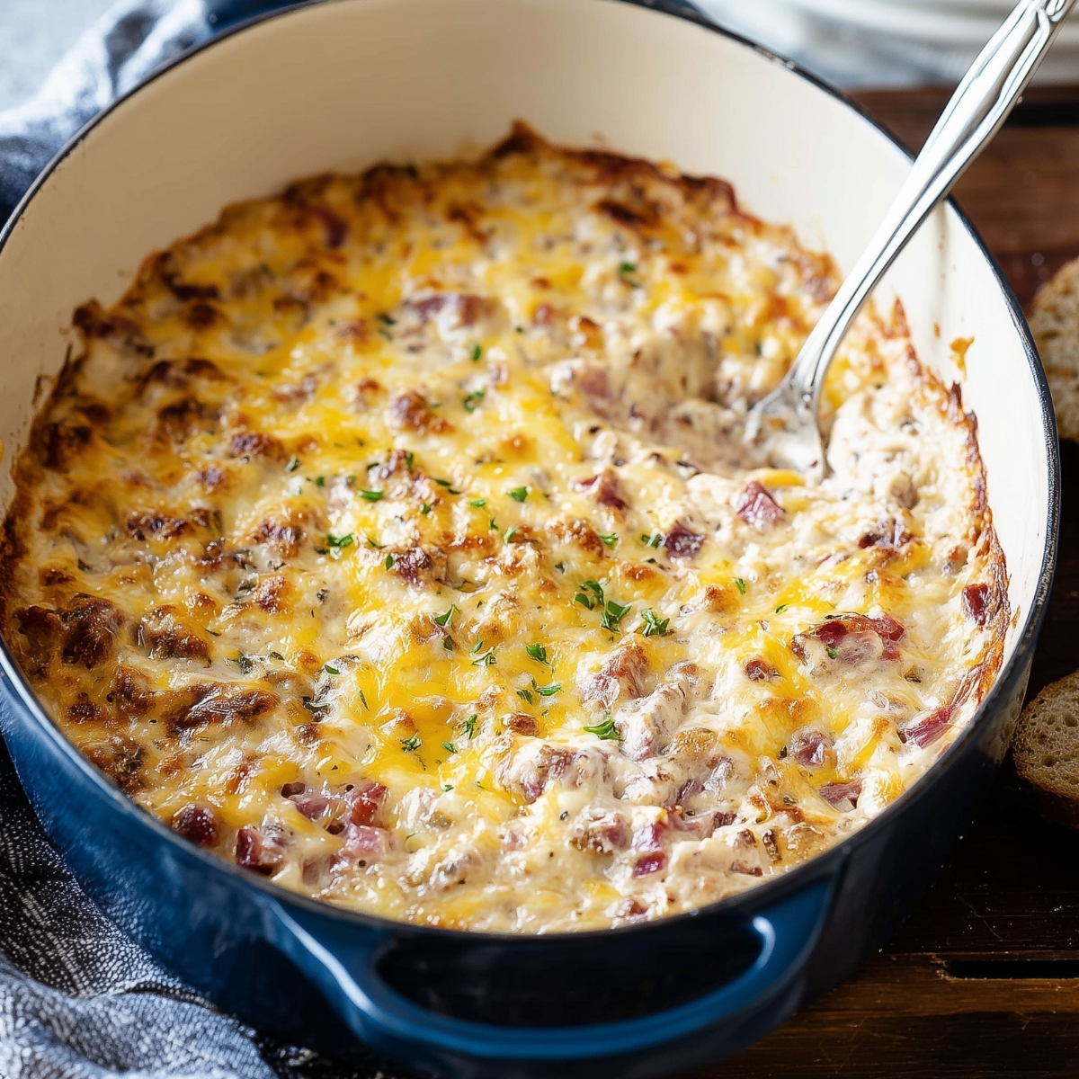 Hot Reuben Dip: Cheesy and Delicious! - ZazaCook