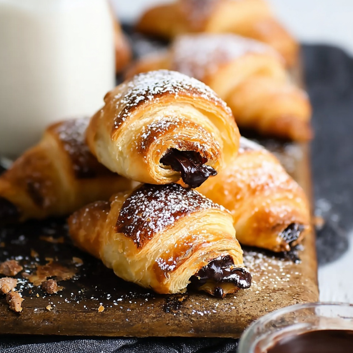 Puff Pastry Chocolate Croissants – Easy & Flaky Treat - ZazaCook